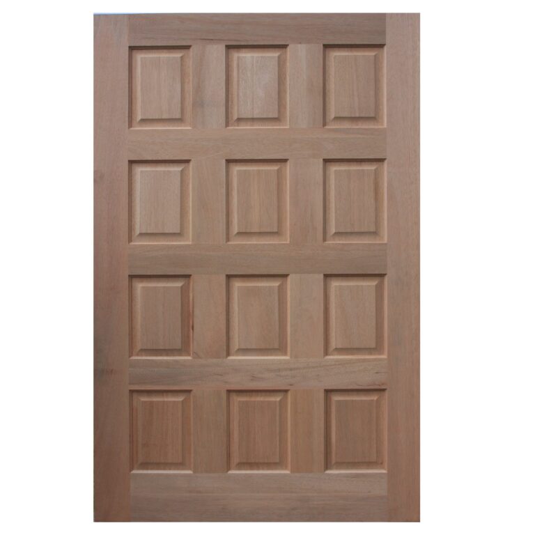 12 Panel Pivot Door - Meranti - 1200x2032 - Van Acht Doors & Windows