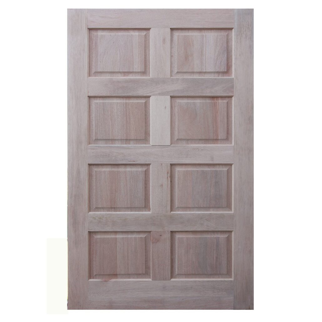 8 Panel Pivot Door - Meranti - 1200x2032 - Van Acht Doors & Windows