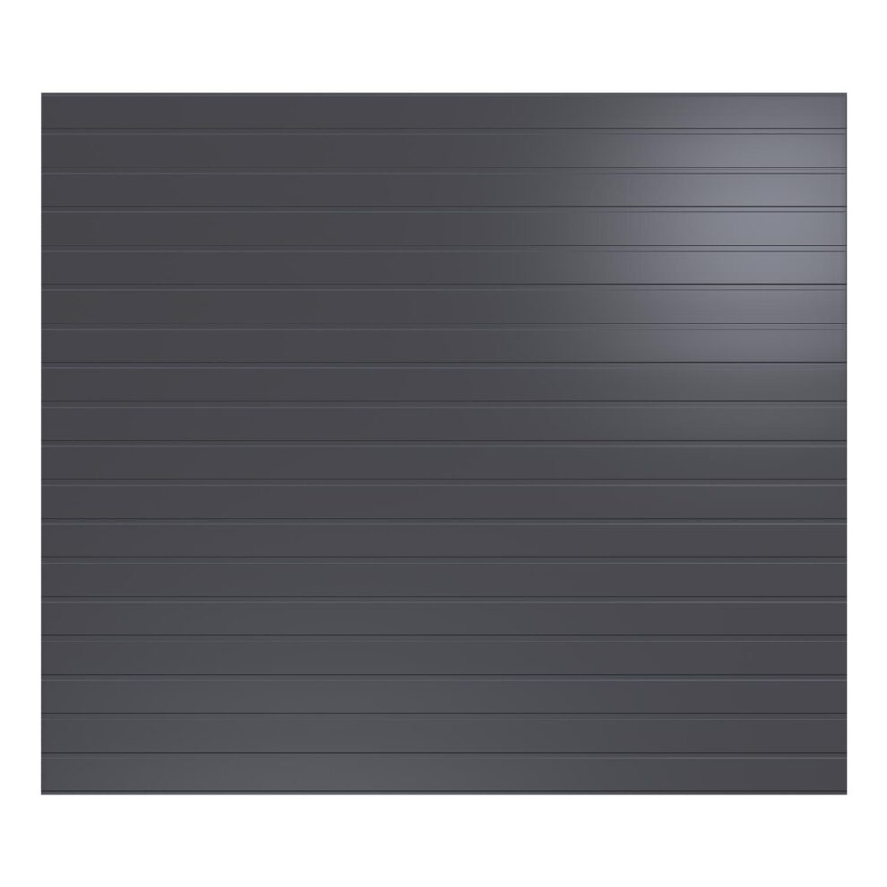 Alu-Zinc Garage Door - 20 Panel - Brown - Single - Standard Size - Van ...