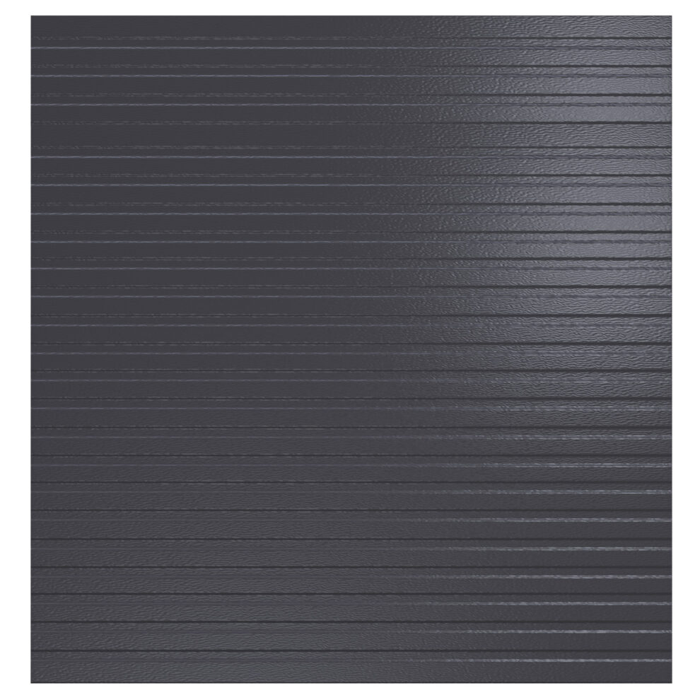 Alu-Zinc Garage Door – 18 Horizontal – Charcoal – Single – Caravan Size ...