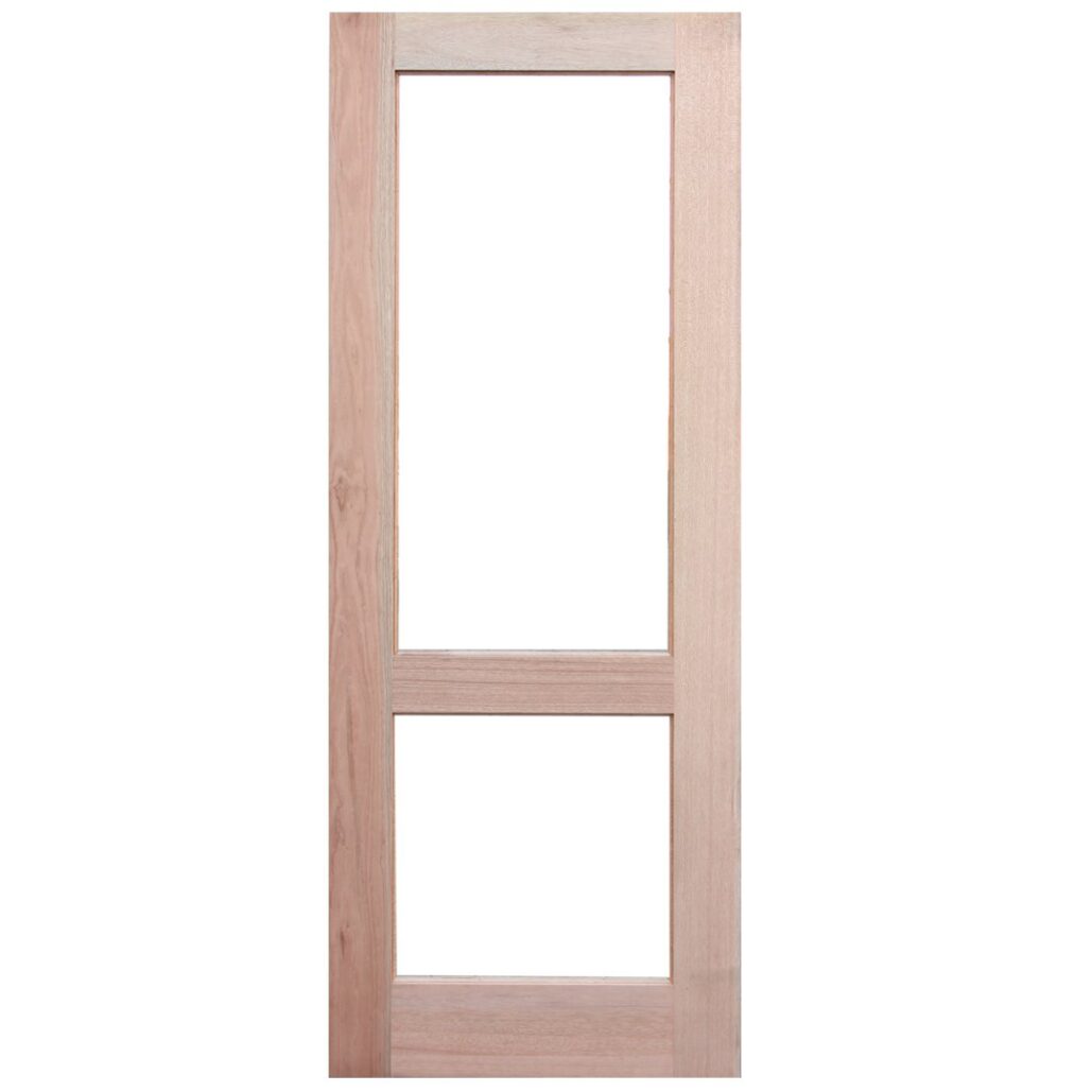 Two Glass Meranti Door - Extra Height 2320mm - Van Acht Doors & Windows
