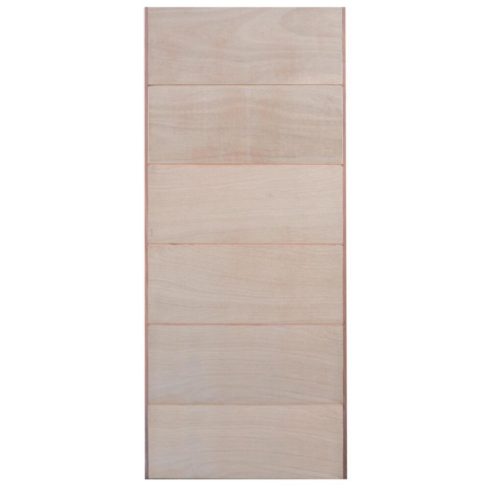 Wood Horizontal Slatted Doors - Van Acht Doors & Windows