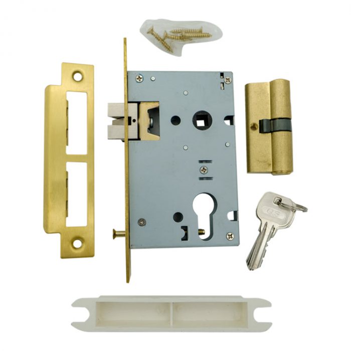 Double Cylinder Lock - Brass - Van Acht Doors & Windows