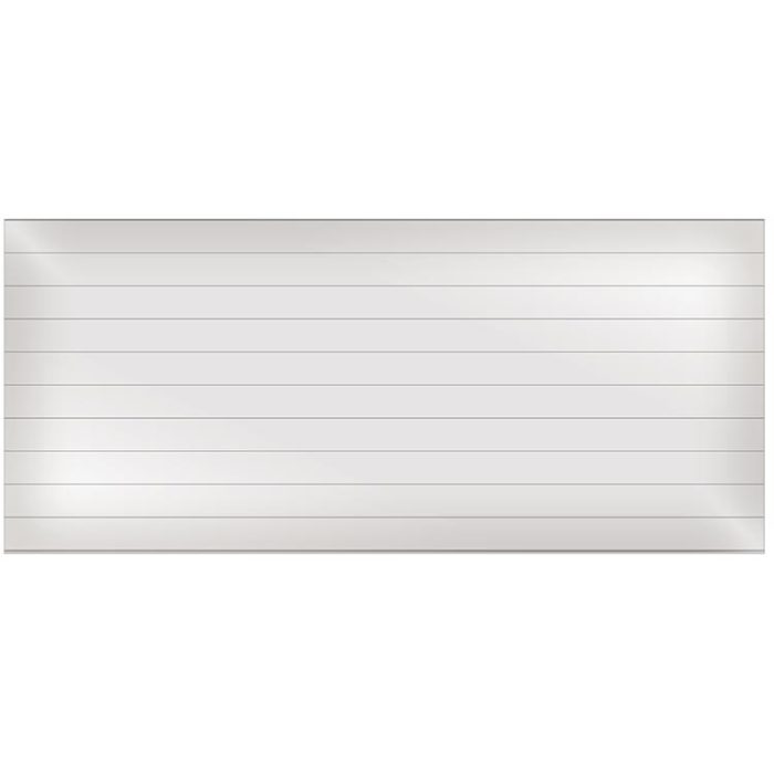 Aluminium Wide Slat Fluted Garage Door - White - Double - Standard Size ...