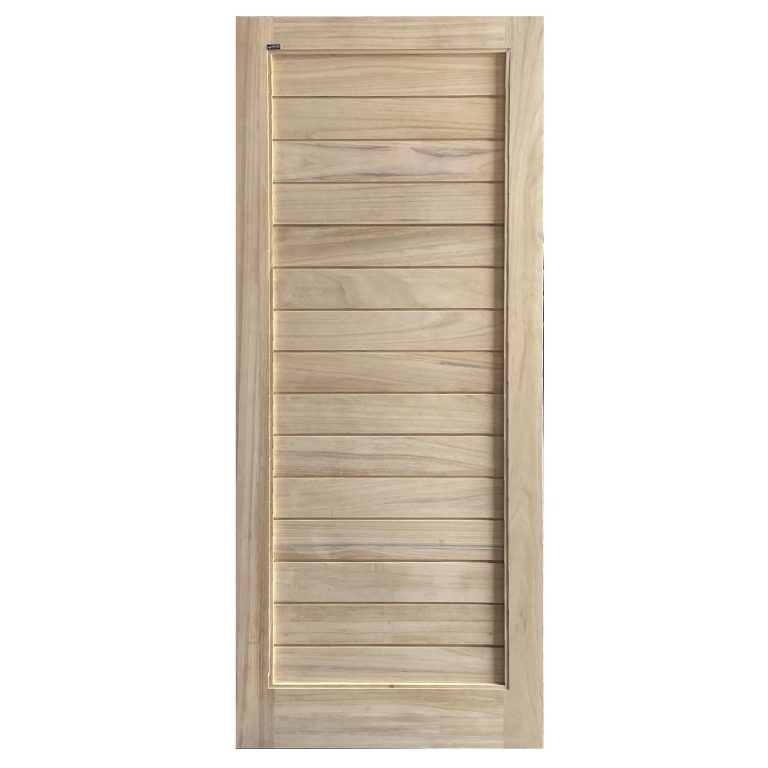 Wood Horizontal Slatted Doors - Van Acht Doors & Windows