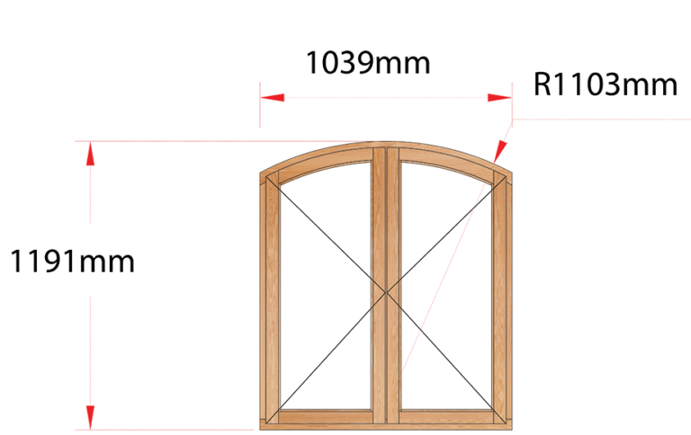 Wooden Arched Windows - Van Acht Doors & Windows