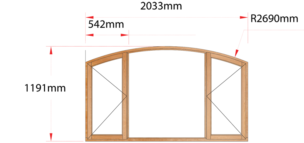 Wooden Arched Windows - Van Acht Doors & Windows