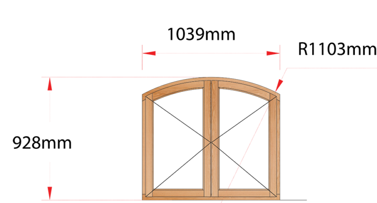 Wooden Arched Windows - Van Acht Doors & Windows